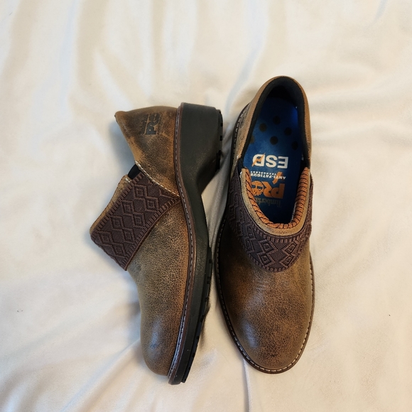 Timberland PRO | Shoes | Timberland Pro 65 Riveter Brown Slip On Alloy ...